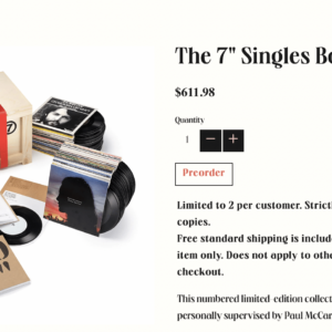 Paul McCartney 7” Singles Box Set