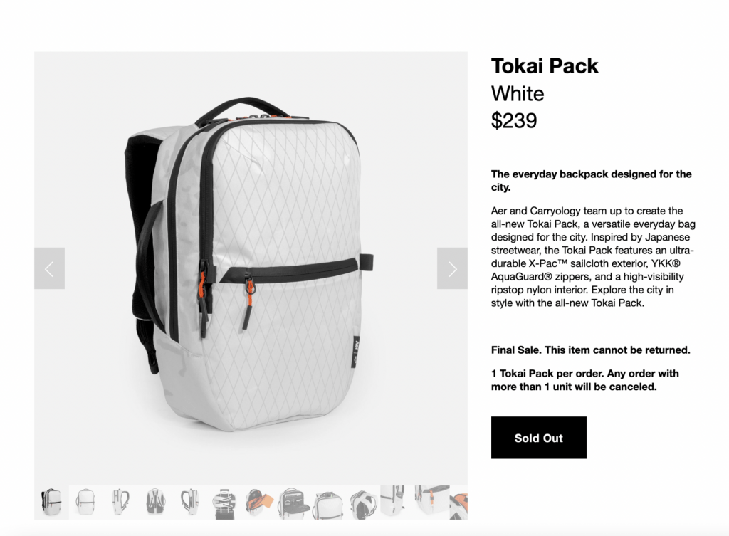 Aer x Carryology Tokai Pack Backpack