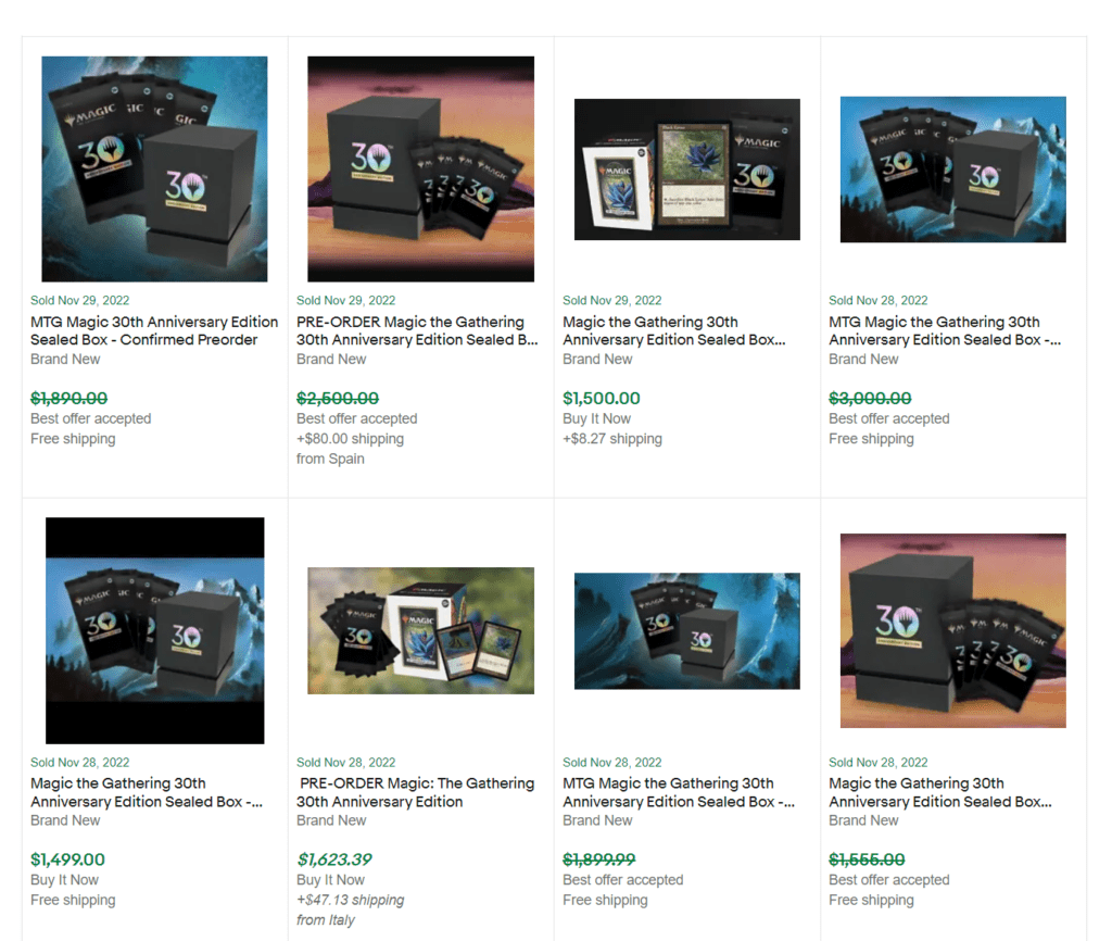 What's Going On With the $1000 MTG Anniversary Edition? - Resell Calendar