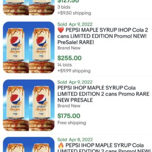 IHOP Maple Syrup Pepsi