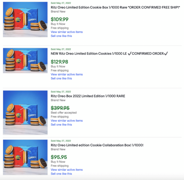 Ritz x Oreo Limited Edition Cookies