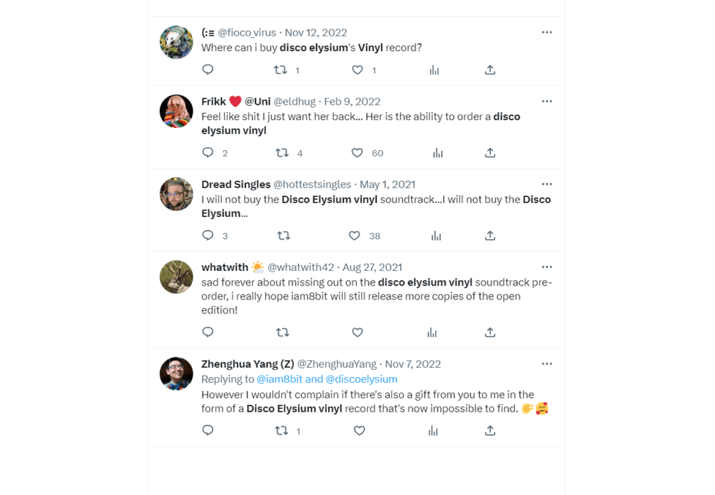 Disco Elysium's Vinyl Soundtrack a Hit With Resellers - Resell Calendar