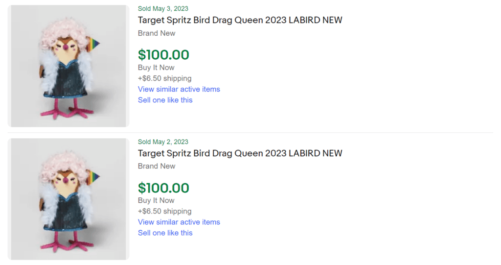 Target Drag Queen Bird Blows Up on TikTok and Resells - Resell Calendar