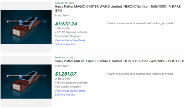 The Harry Potter Magic Caster Wand Resells for $1,000+ - Resell Calendar