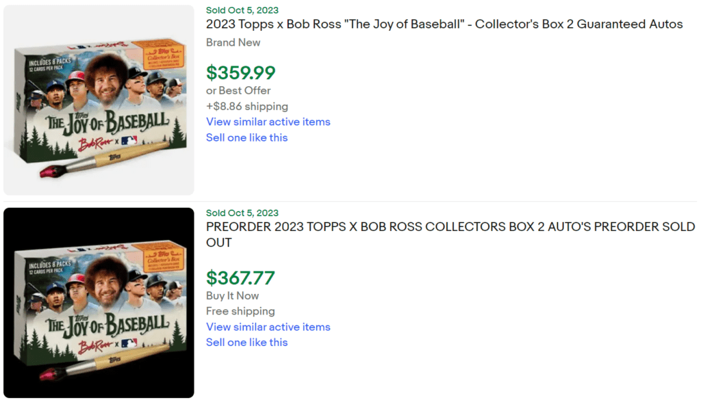 Topps Bob Ross Baseball Cards Are a Hit With Collectors - Resell Calendar