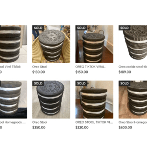 HomeGoods Oreo Stools Go Viral on TikTok, Resell for $200 - Resell Calendar