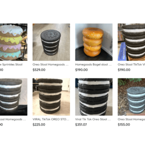 HomeGoods Oreo Stools Go Viral on TikTok, Resell for $200 - Resell Calendar