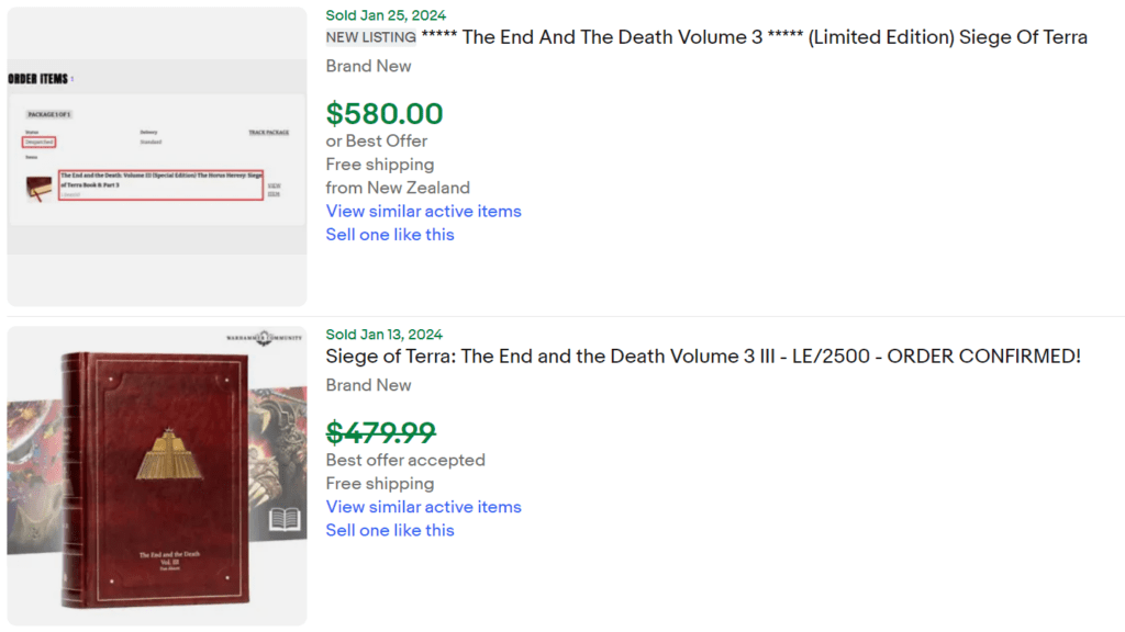 Resellers Buy Up Warhammer "The End and the Death" Books - Resell Calendar