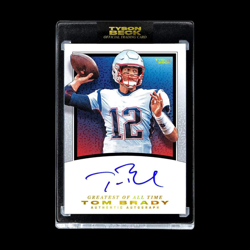 Tyson Beck Tom Brady Autographed Cards Sell Out - Resell Calendar