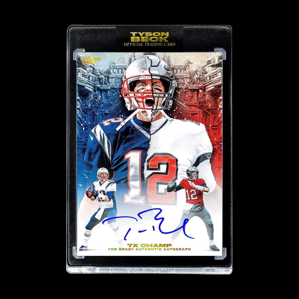 Tyson Beck Tom Brady Autographed Cards Sell Out - Resell Calendar