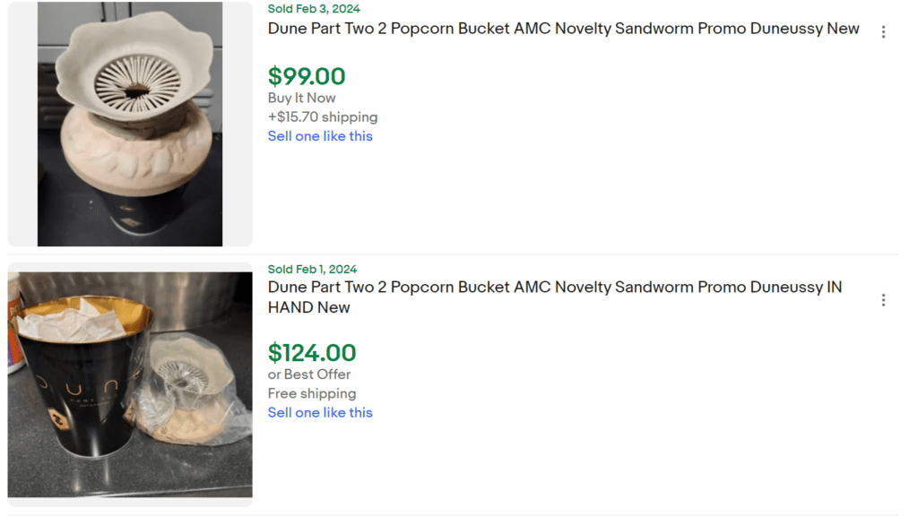 Dune 2 Popcorn Buckets Are Already Reselling - Resell Calendar