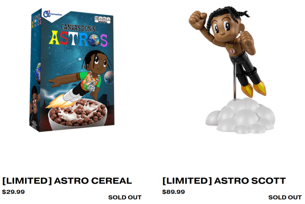 The Canvas Don "Astro Scott" Figures Dropped Yesterday - Resell Calendar