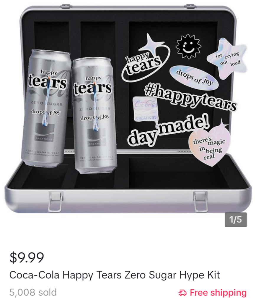 Coke "Happy Tears" Creations Are an Easy Flip - Resell Calendar