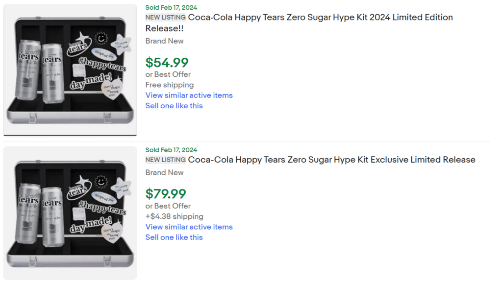 Coke "Happy Tears" Creations Are an Easy Flip - Resell Calendar