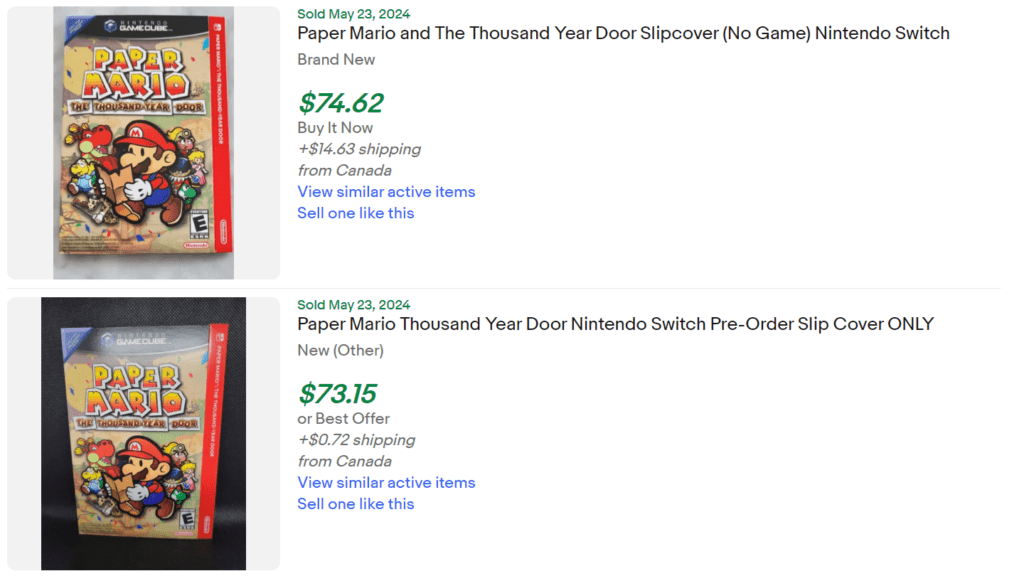 Paper Mario Thousand Year Door Gamecube Covers Resell - Resell Calendar