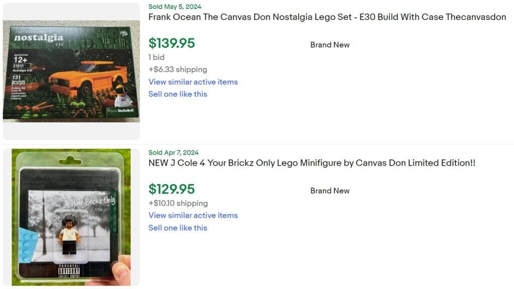 The Canvas Don LEGO Rapper Mystery Packs Sell Out - Resell Calendar