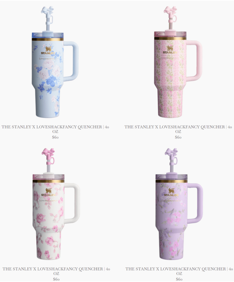 LoveShackFancy Stanley Tumblers Resell for $150 - Resell Calendar