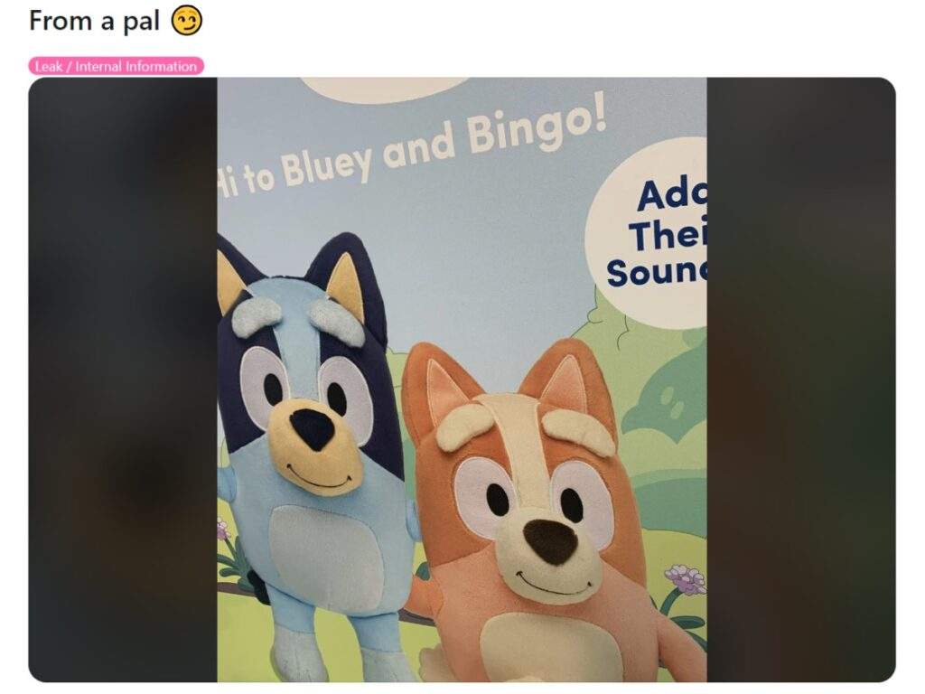 Build-a-Bear Workshop Bluey Collection Looks Like a Flip - Resell Calendar