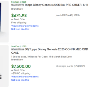 Topps Kicks off 2025 with Disney Genesis Trading Cards - Resell Calendar