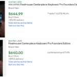Finalmouse Centerpiece Pro Keyboards Resell for Over $600 - Resell Calendar