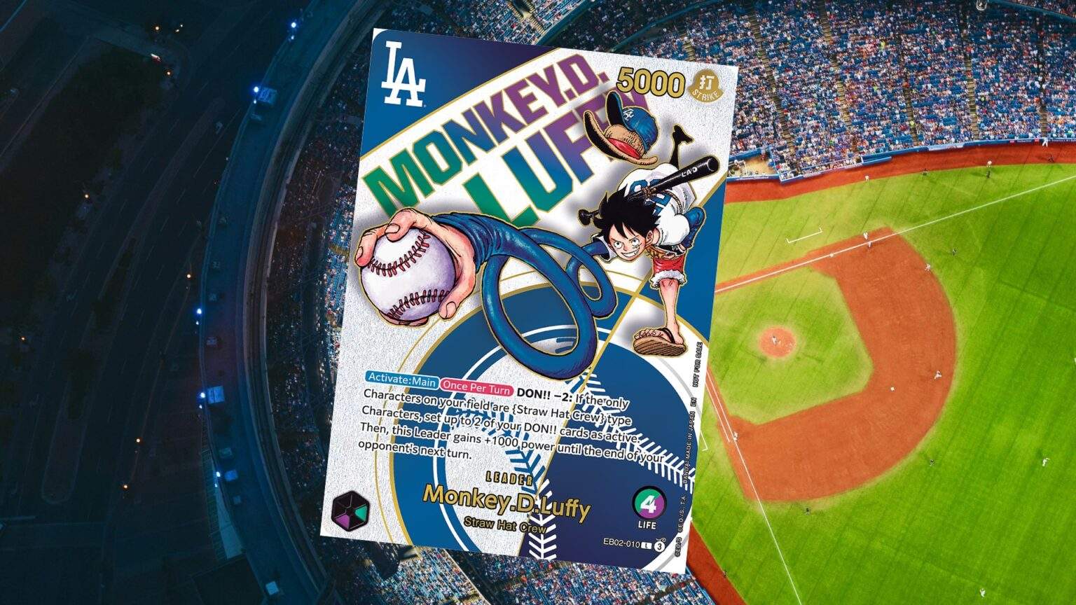 Dodgers One Piece Luffy Promo Cards Look Like a Great Flip - Resell ...