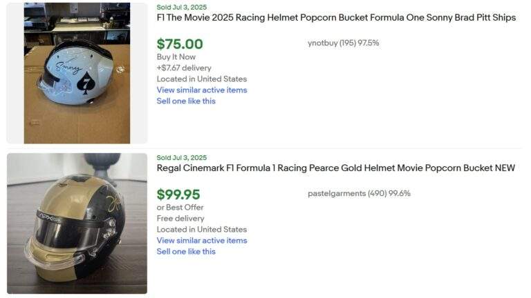 F1 Helmet Popcorn Buckets are Reselling Right Now - Resell Calendar