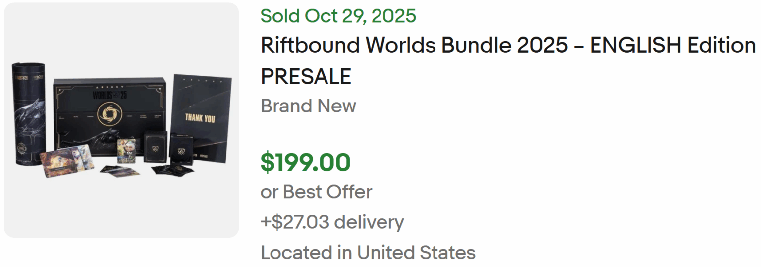 League of Legends Riftbound Worlds Bundles Sell Out Instantly - Resell ...