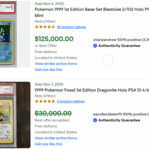 Complete 1st Edition Pokemon PSA 10 Set Sells for Record $911k - Resell ...