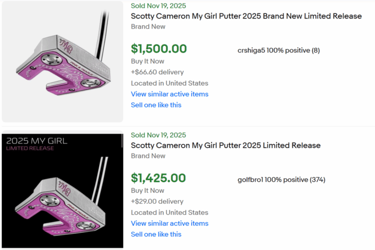 2025 Scotty Cameron My Girl Putters Flip for $1,400+ - Resell Calendar