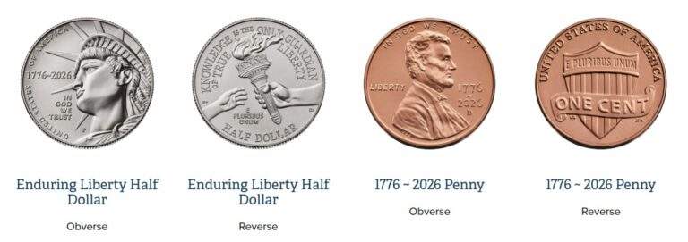US Mint Reveals 2026 Semiquincentennial Coin Designs - Resell Calendar