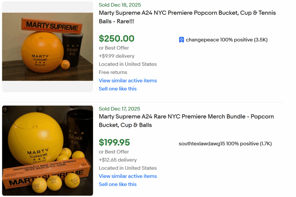 How to Get a Marty Supreme Popcorn Bucket - Resell Calendar