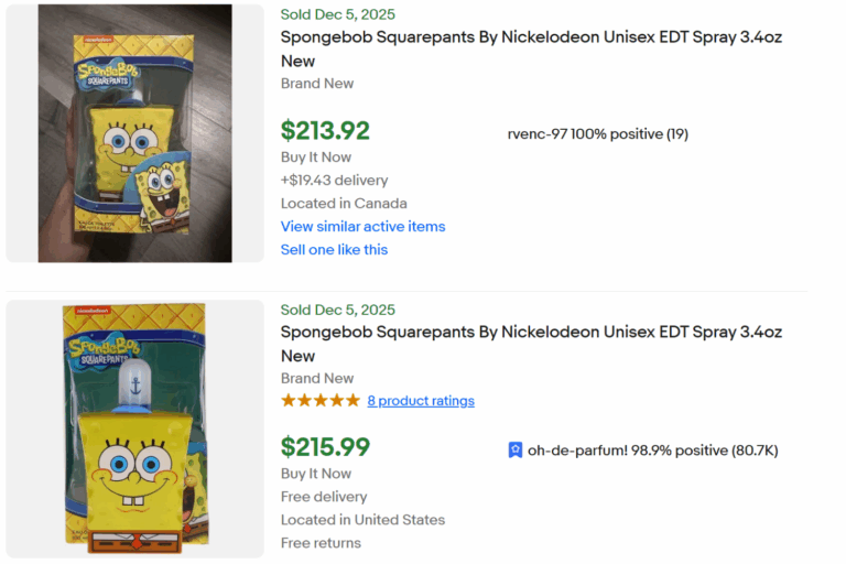 Why Are Bottles of SpongeBob Cologne Reselling? - Resell Calendar