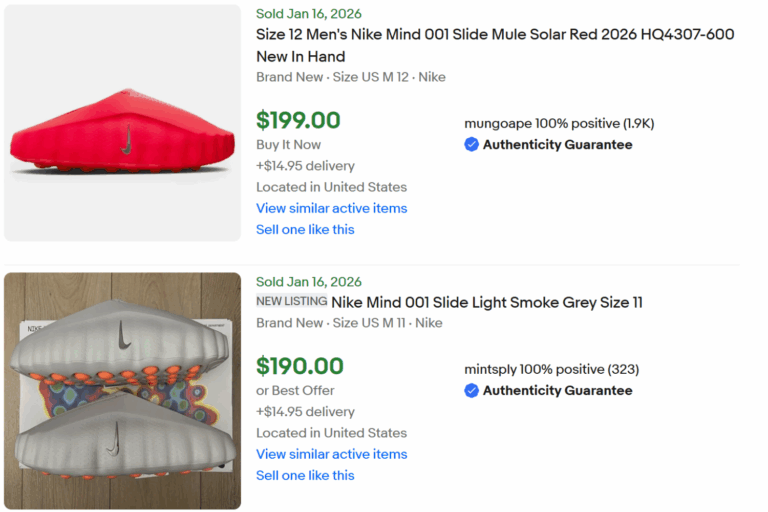 Nike Mind 001 Slides Resell Quickly - Resell Calendar