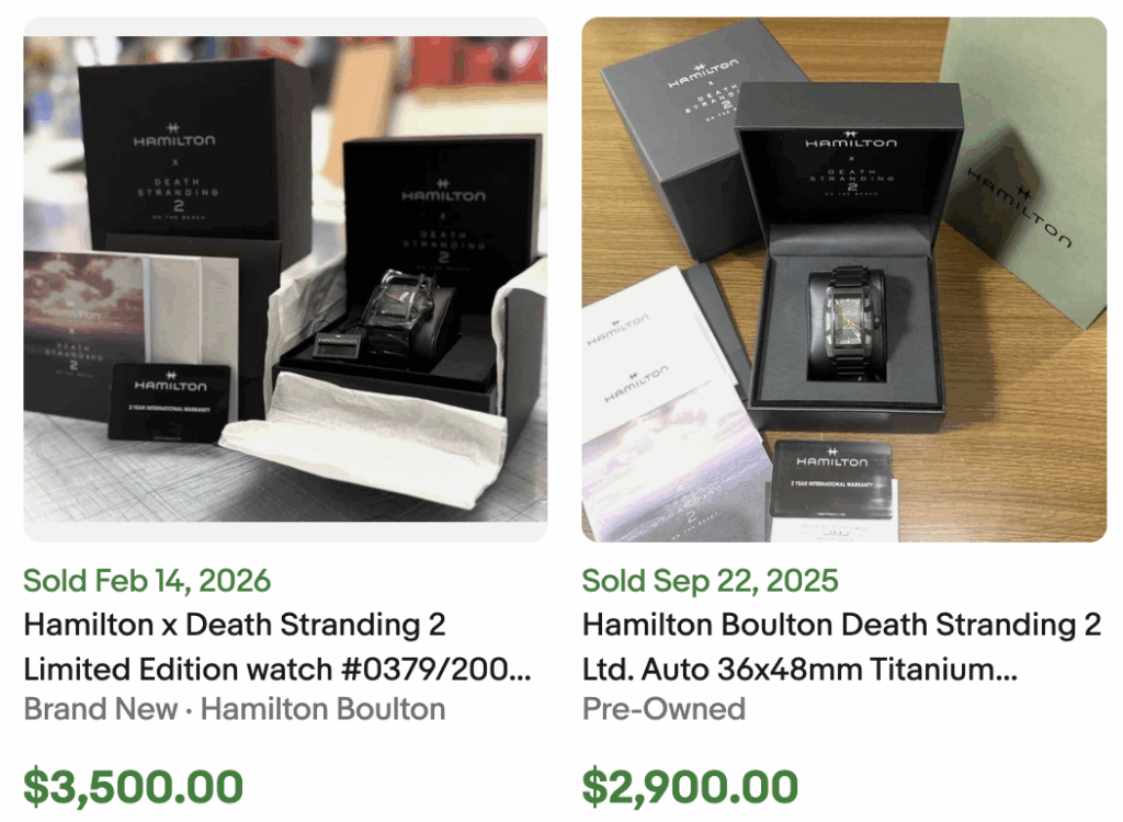 Hamilton's Resident Evil Watches Retail for Over $1,000 - Resell Calendar