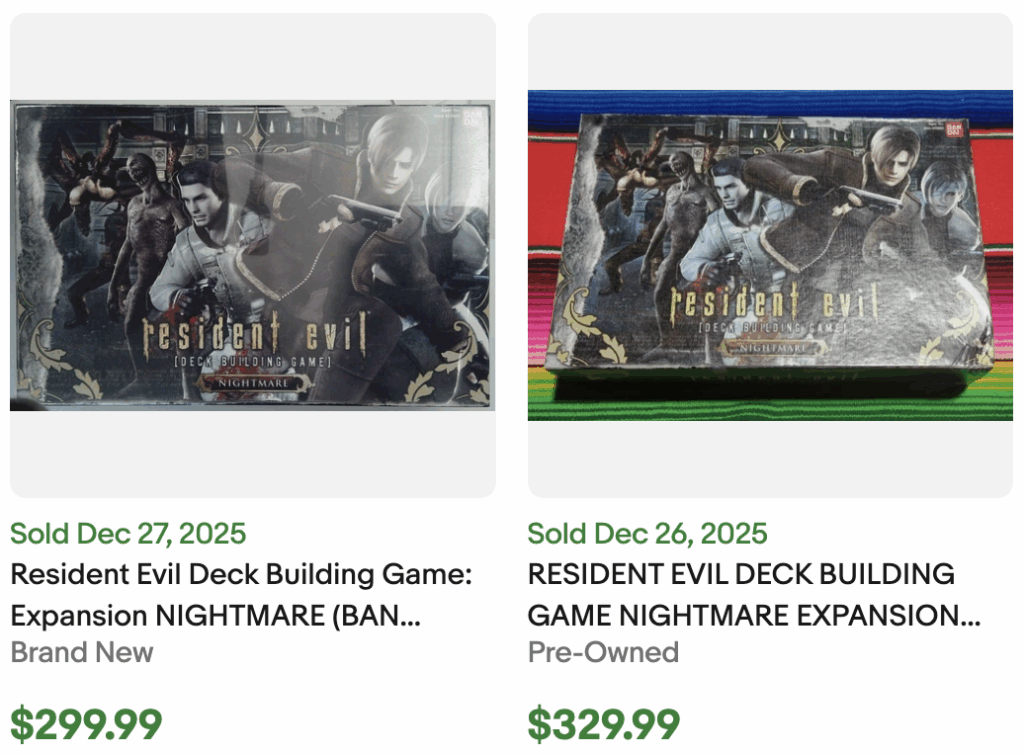 Did You Know There's a Resident Evil Card Game? - Resell Calendar