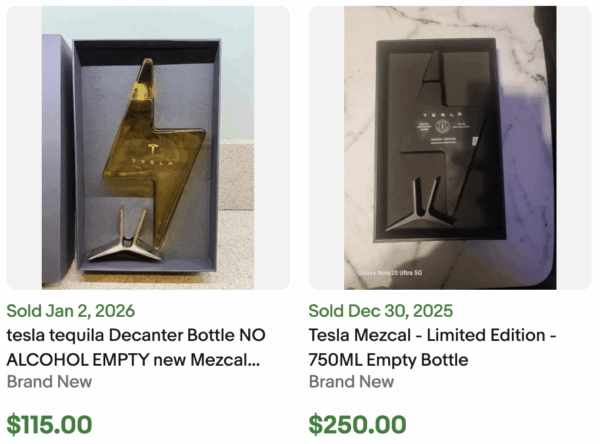 Want a Signed Bottle of Tesla Mezcal? - Resell Calendar