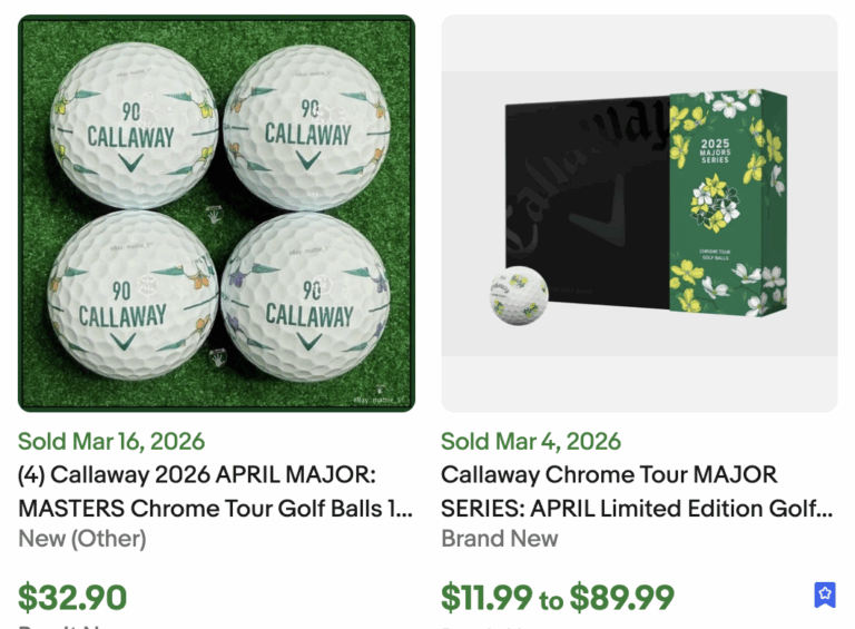 Callaway is Selling Masters-Themed Limited Edition Golf Balls - Resell ...