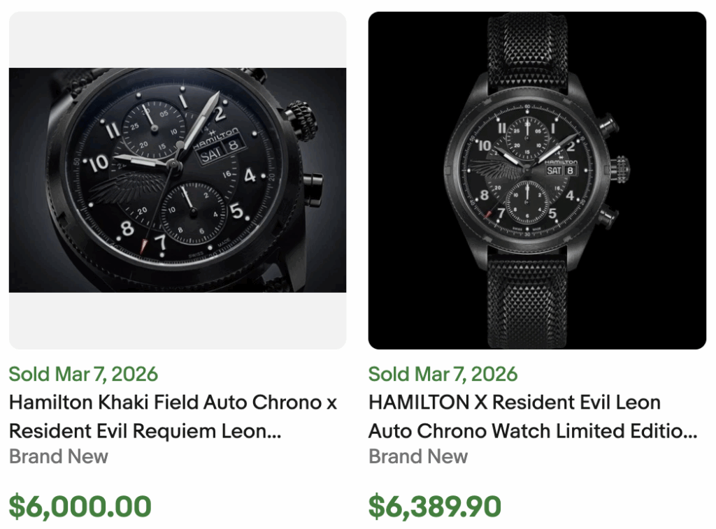 Resident Evil Requiem Watches Flip for Over $5,000 - Resell Calendar