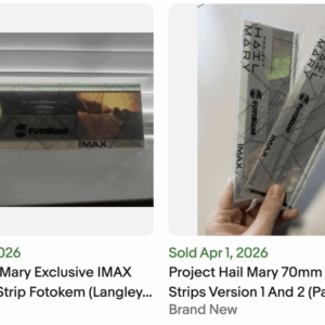 Project Hail Mary IMAX Film Strips Resell for Over $100 - Resell Calendar