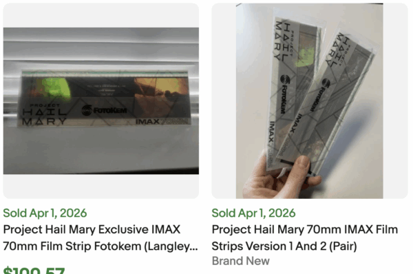 Project Hail Mary IMAX Film Strips Resell for Over $100 - Resell Calendar