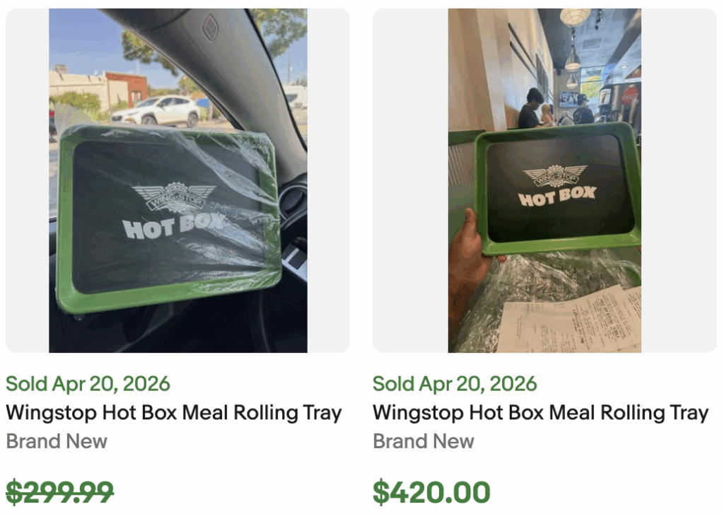 Wingstop's 420 Rolling Trays Resell for Up to $420 - Resell Calendar