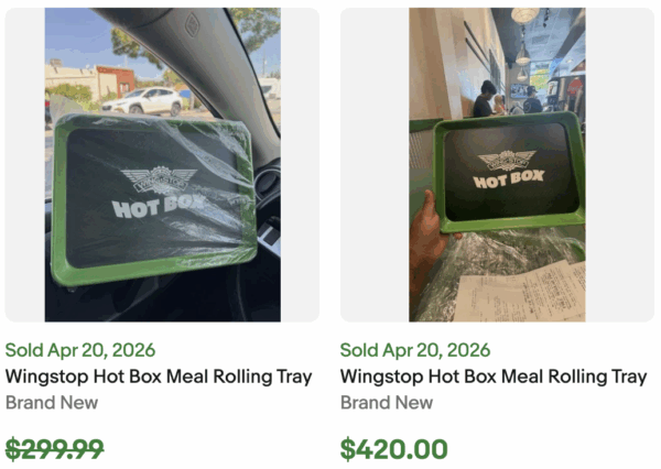Wingstop's 420 Rolling Trays Resell for Up to $420 - Resell Calendar