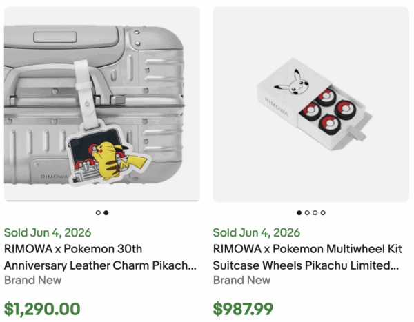 RIMOWA's Pokemon Collab Hits eBay for Thousands of Dollars - Resell ...